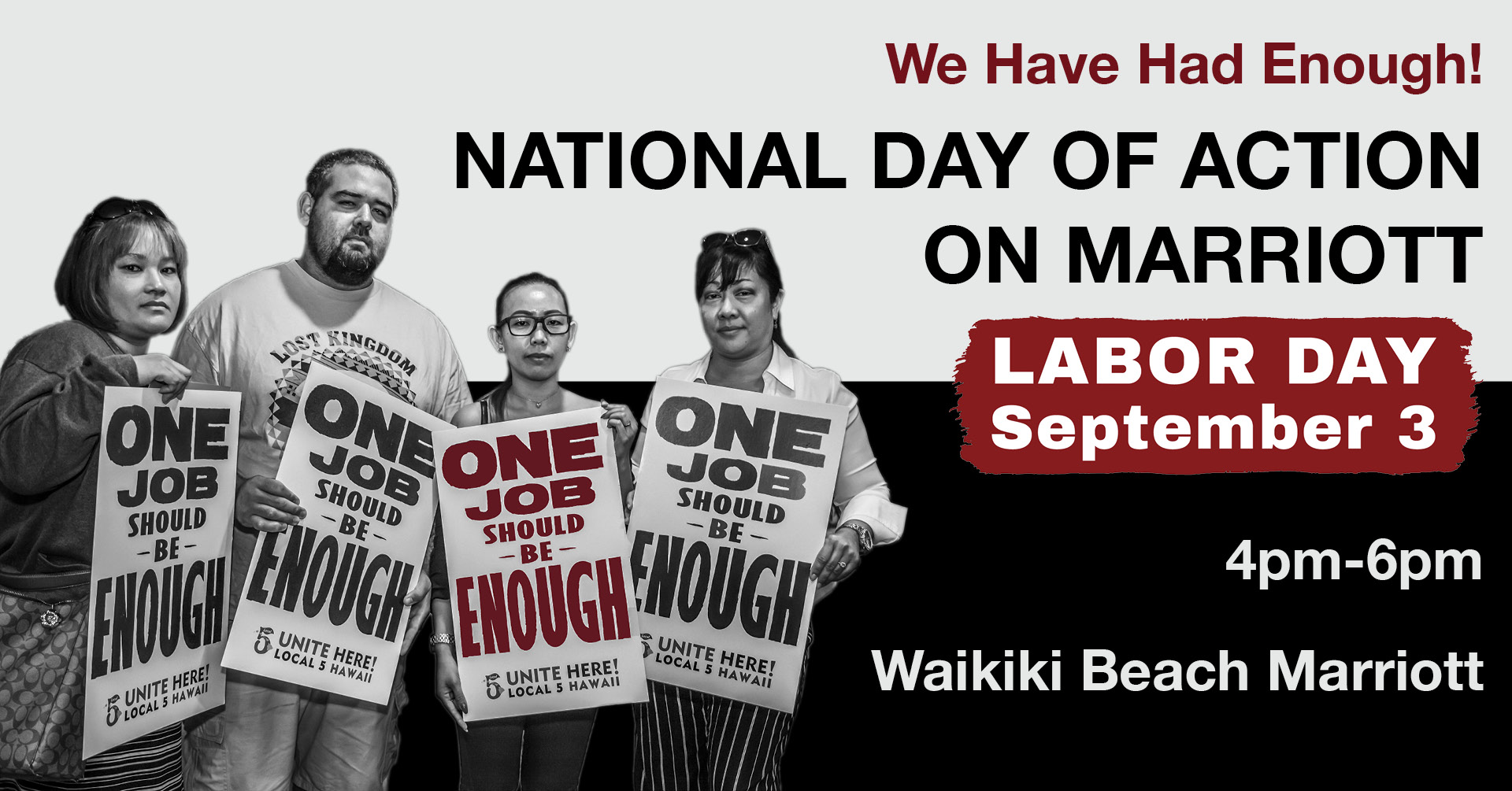 Labor Day Rallies – Honolulu and Maui - UNITE HERE Local 5