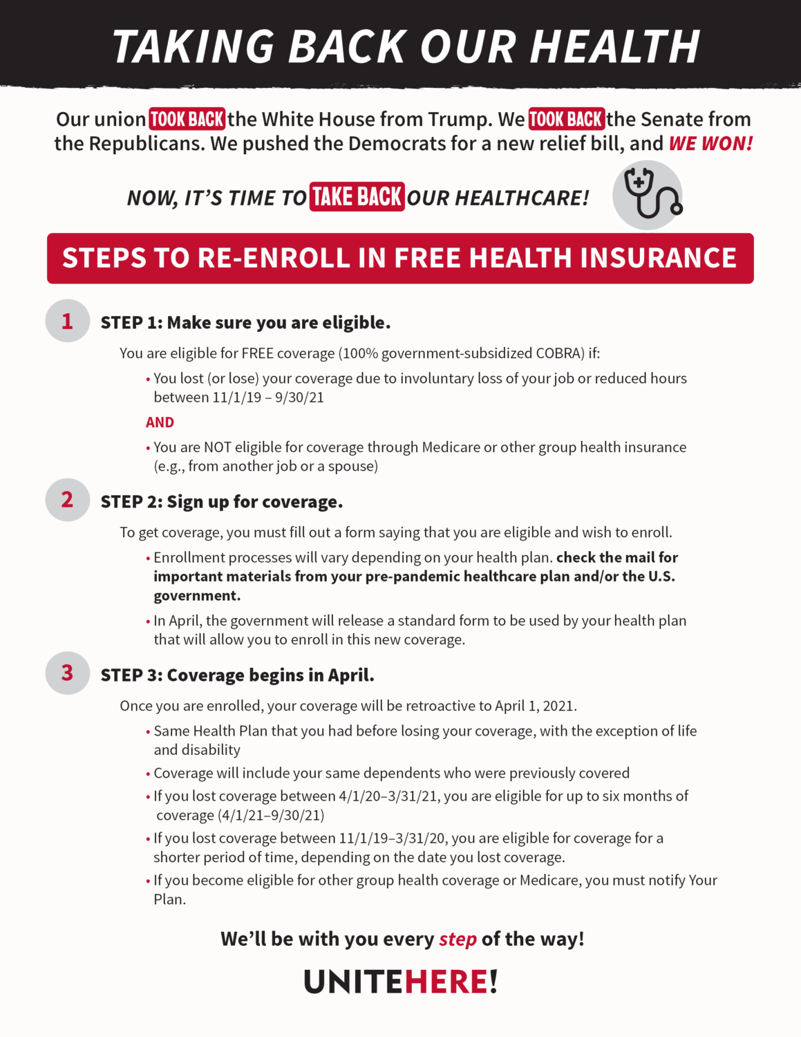COBRA Implementation Toolkit - UNITE HERE Local 5